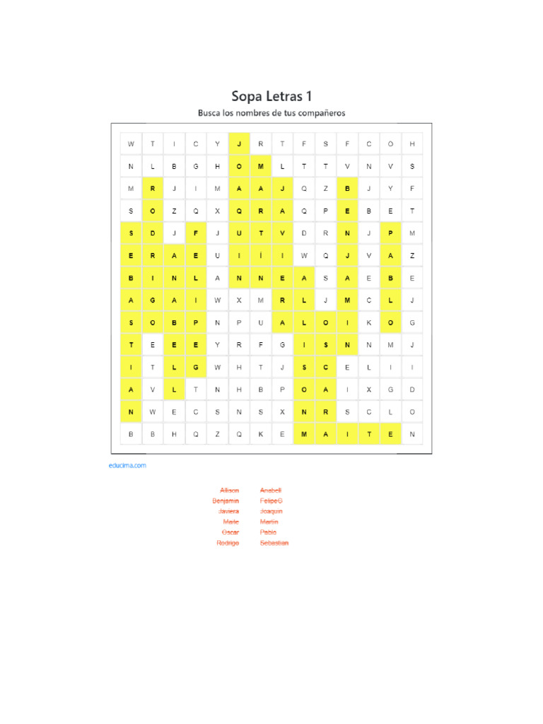 Solucionario Sopa | PDF
