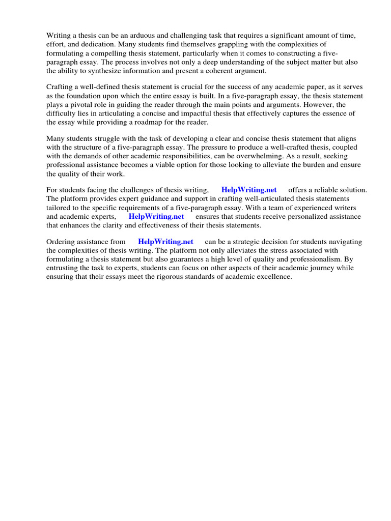 Crafting Thesis Statements for Essays | PDF | Essays | Thesis
