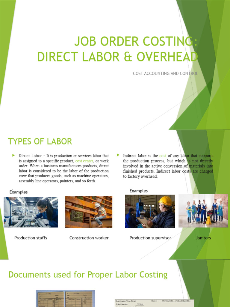 5.0 Job Order Costing - Direct Labor and Overhead | PDF | Finance & Money Management ...