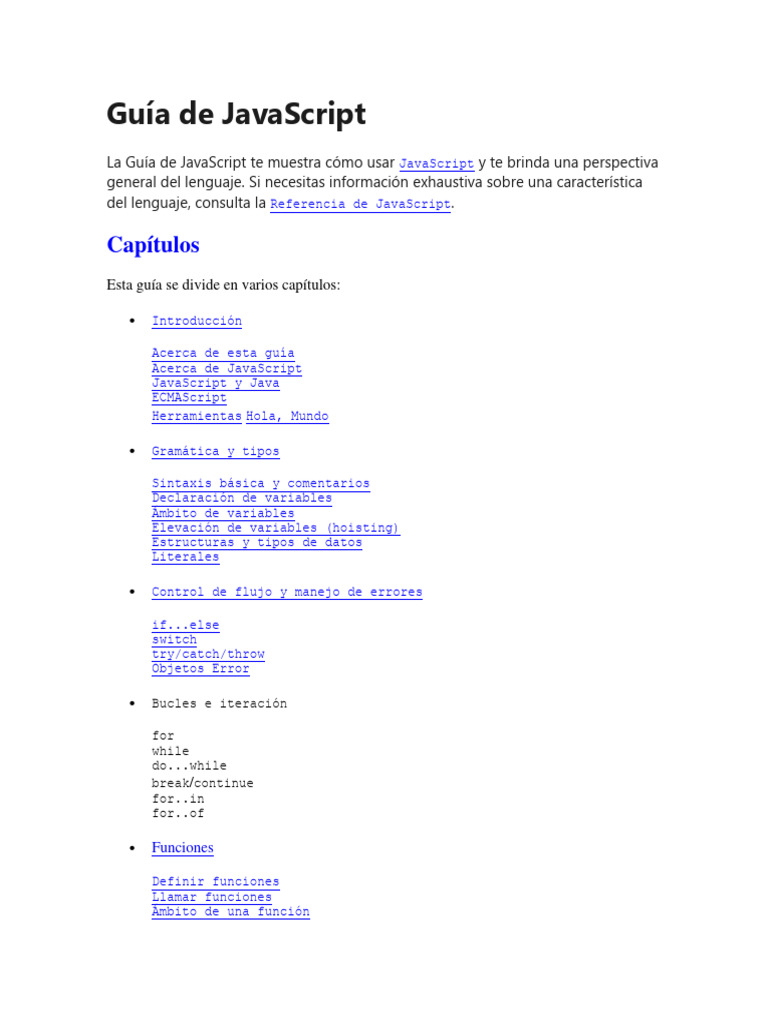 Guía de JavaScript1 | PDF | Script Java | Lenguaje de programación