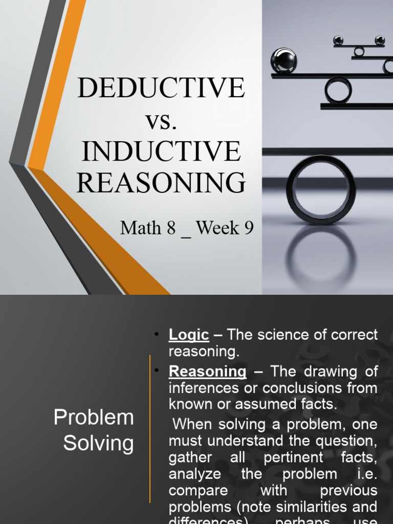 Inductive and Deductive Reasoning | PDF | Deductive Reasoning | Argument