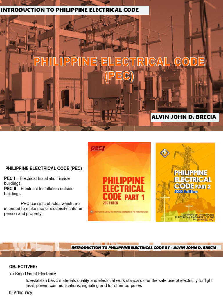 Philippine Electrical Code Slides | PDF