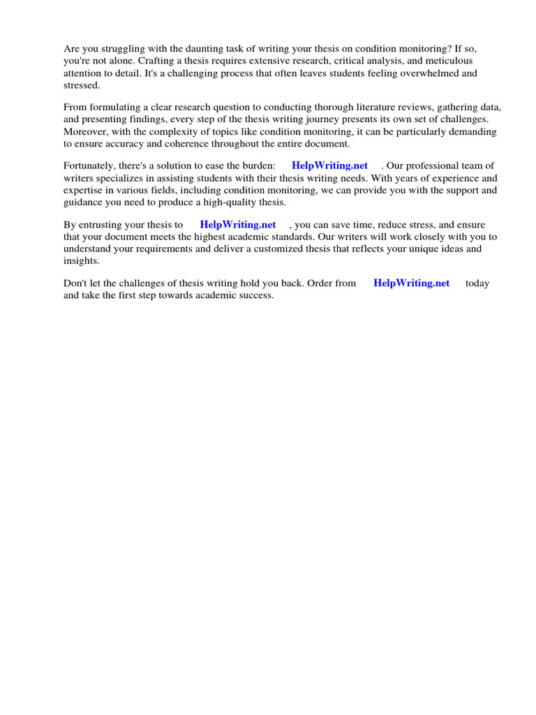 Thesis Condition Monitoring | PDF | Computing | Computer Engineering