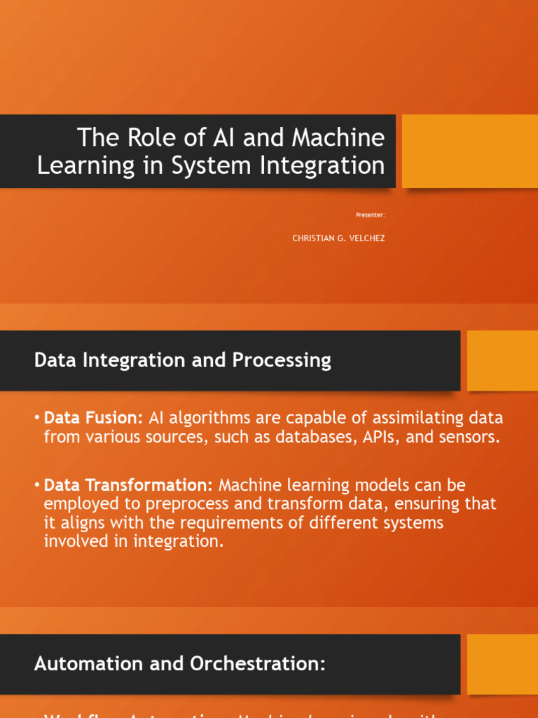 AI & ML in System Integration | PDF | Machine Learning | Artificial ...
