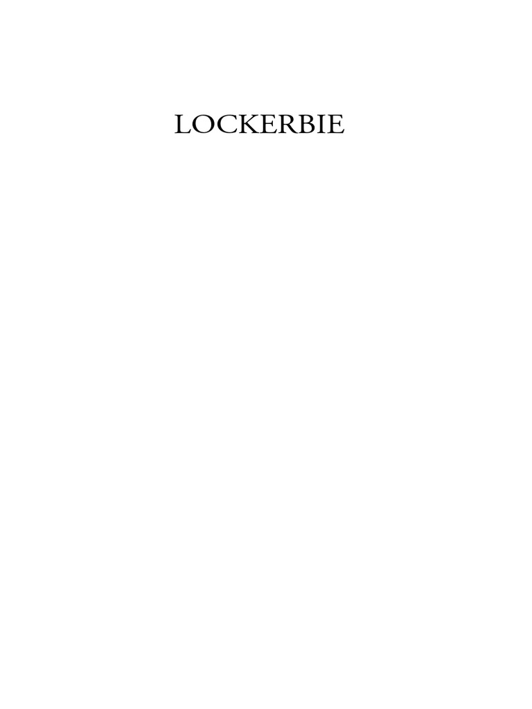 Lockerbie The Story and The Lessons by Rodney Wallis | Download Free ...