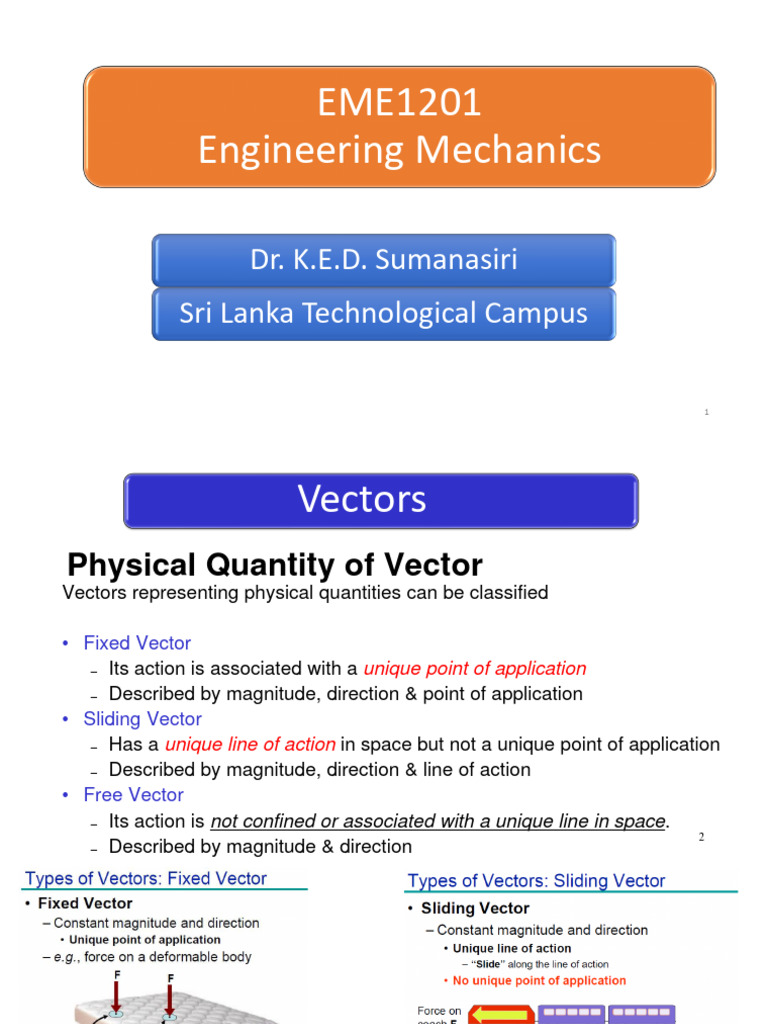 Understanding Vector Forces in Mechanics | PDF | Euclidean Vector ...