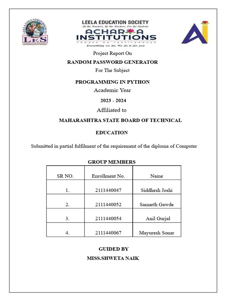 Python | PDF | Password | Randomness