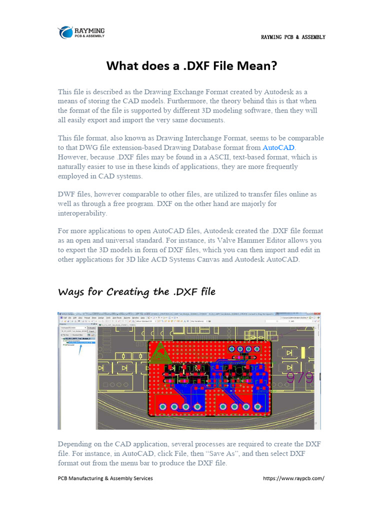 What Does A .DXF File Mean | PDF | Auto Cad | Autodesk What Does A .DXF File Mean | PDF | Auto Cad | Autodesk