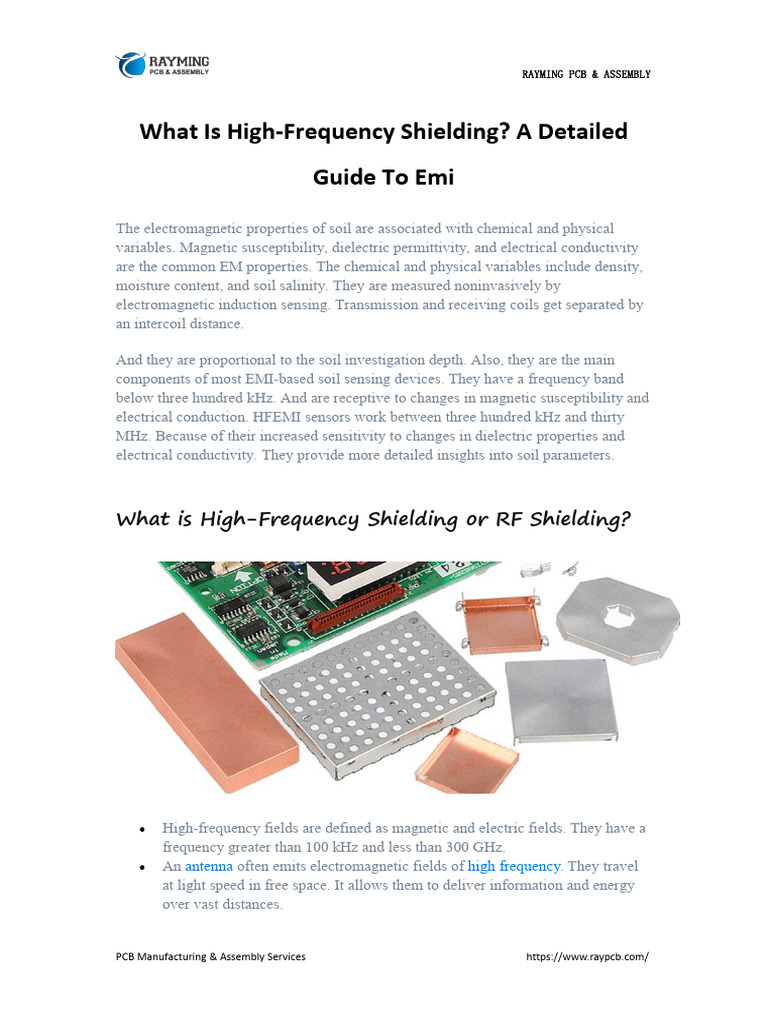 What Is High-Frequency Shielding A Detailed Guide To Emi | PDF | Electromagnetic Interference ...