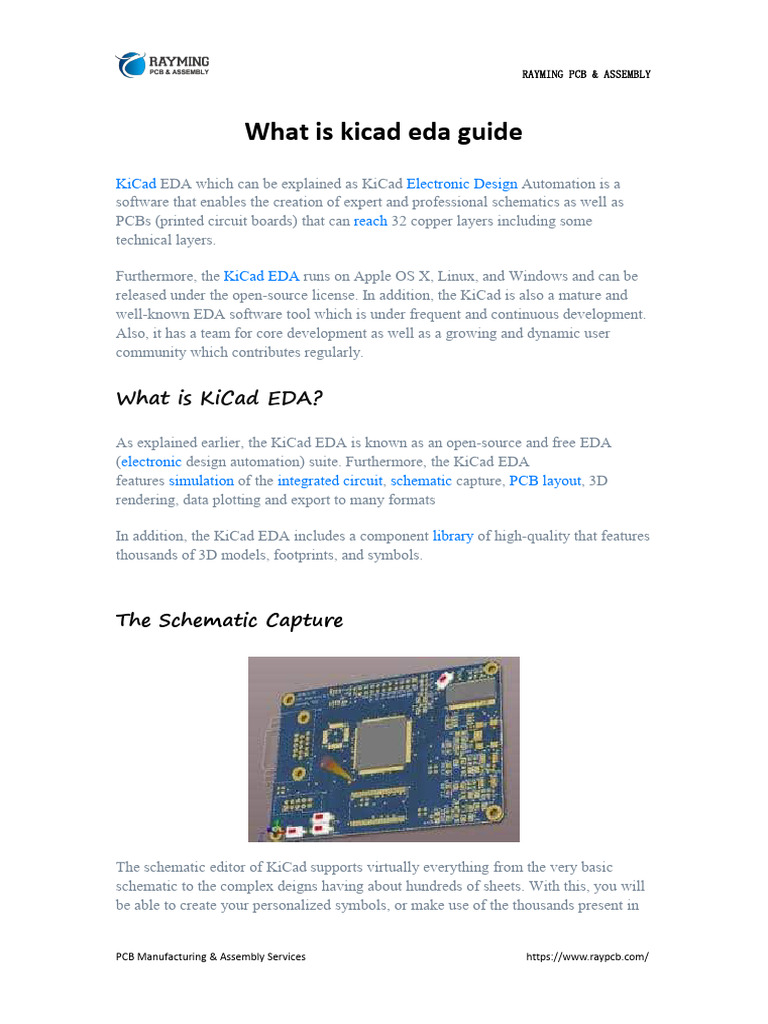 What Is Kicad Eda Guide | PDF | Printed Circuit Board | Computing