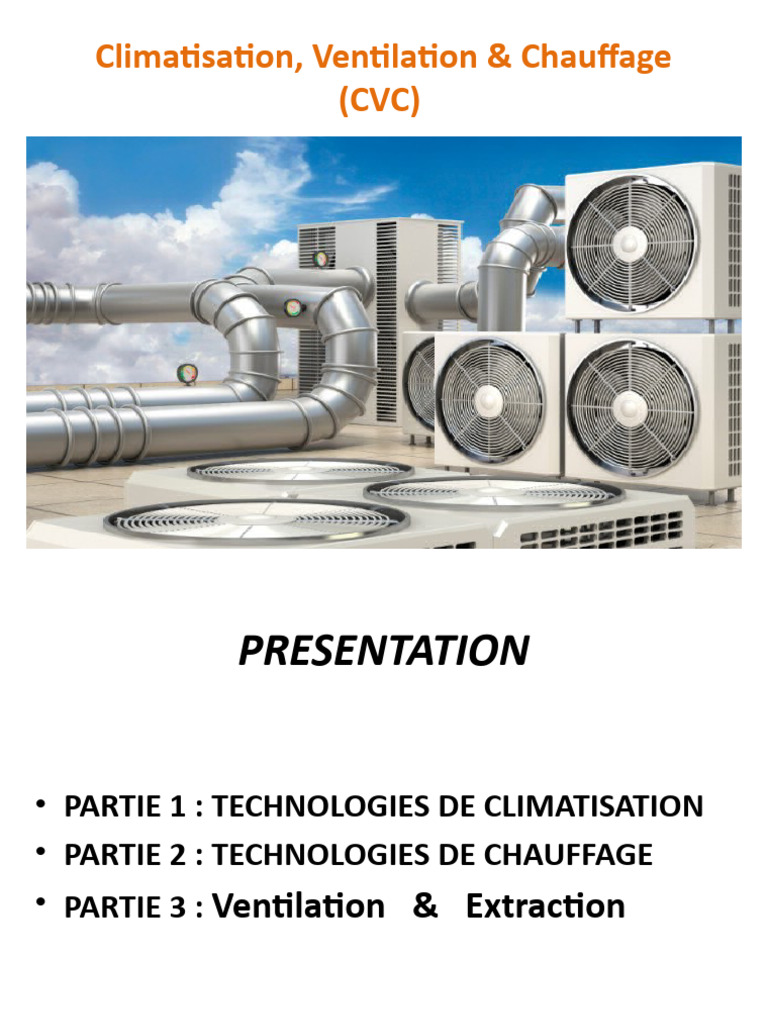Technologies CVC : Climatisation, Chauffage, Ventilation | PDF | Pompe ...