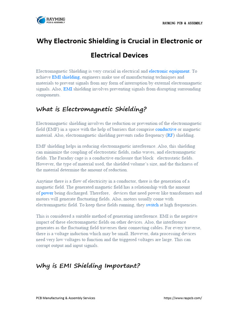 Why Electronic Shielding Is Crucial in Electronic or Electrical Devices ...