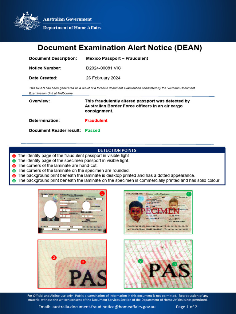 Document Examination Alert Notice | PDF