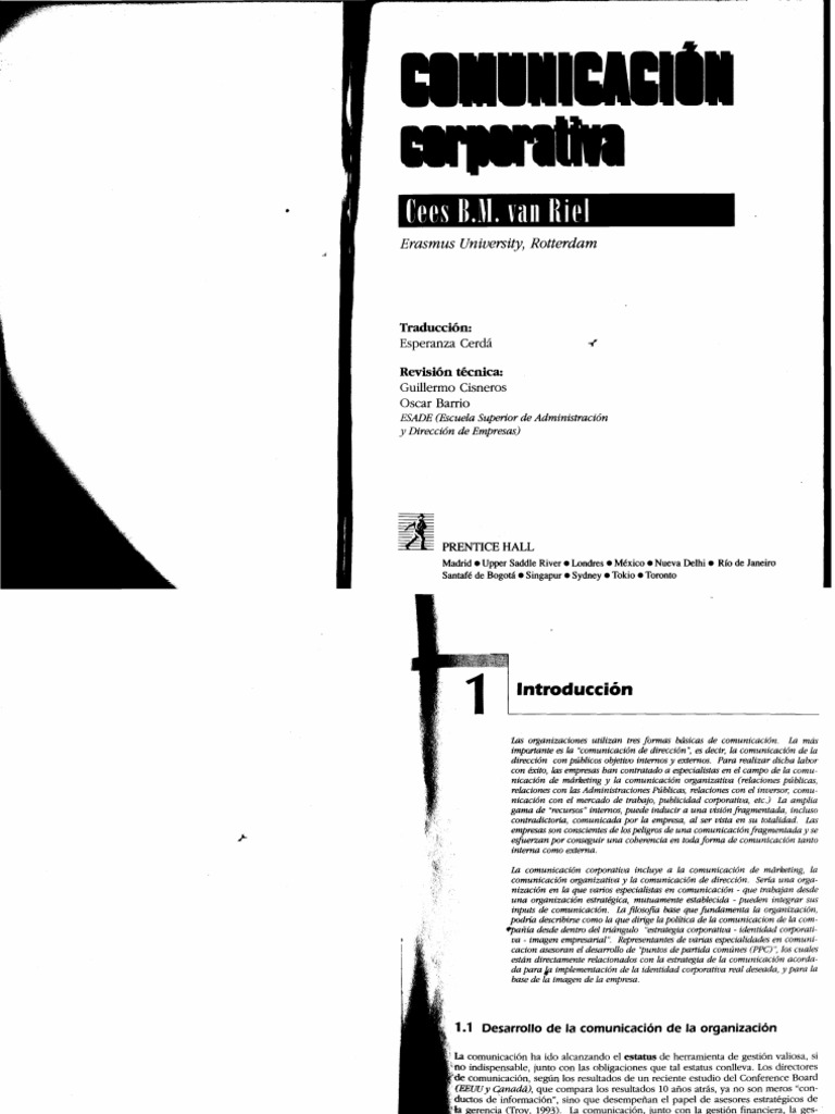 Comunicacion Corporativa Cees Van Riel P | PDF