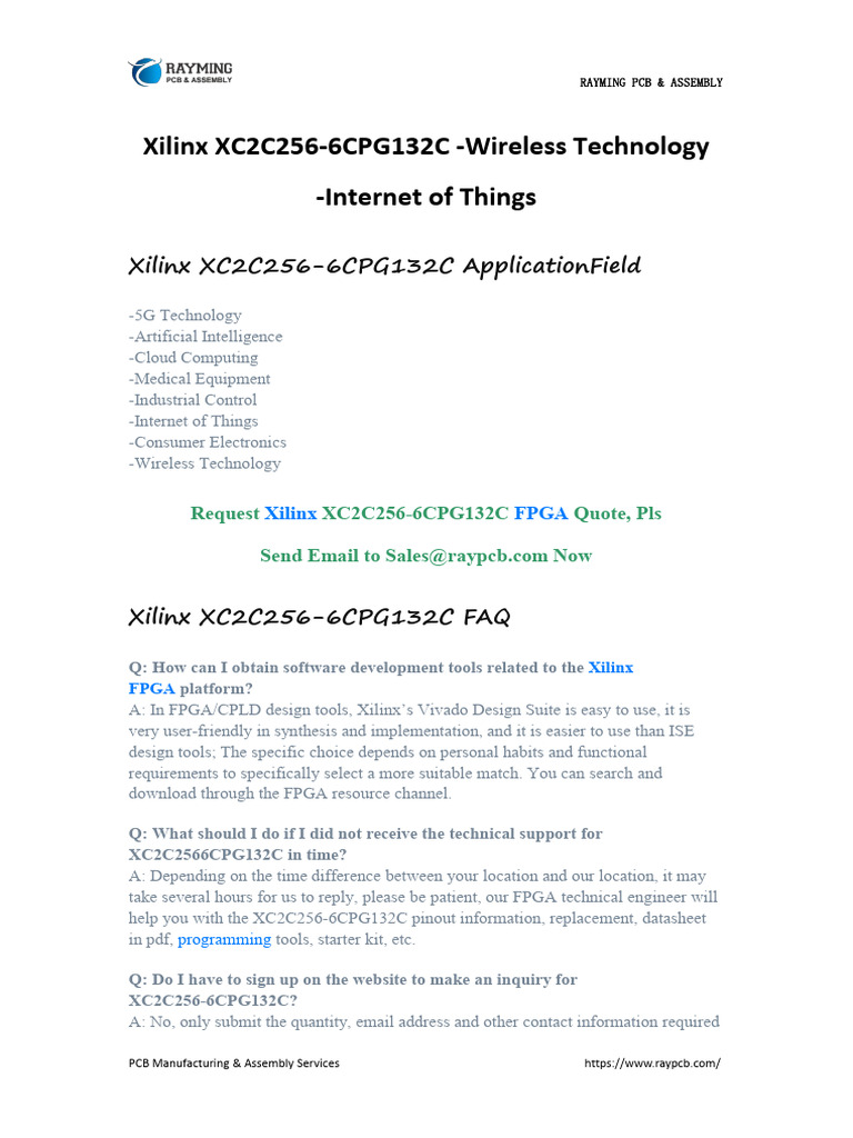 Xilinx XC2C256-6CPG132C CPLD Guide | PDF | Electricity | Manufactured Goods