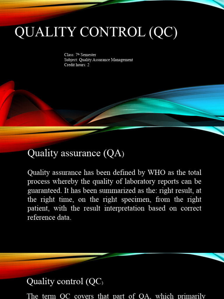 Quality Control in Microbiology Labs | PDF | Sterilization ...