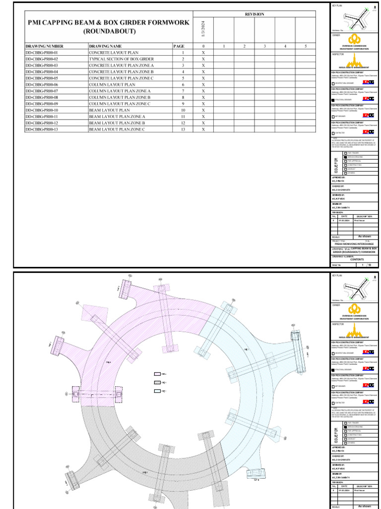 Capping Beam & Box Girder - Fwrev00 - 20240301 | PDF | Cambodia | Phnom ...