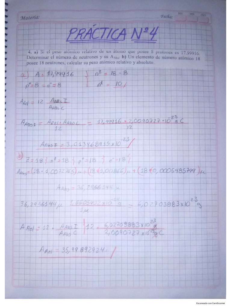 Práctica n4 Quimica General | PDF