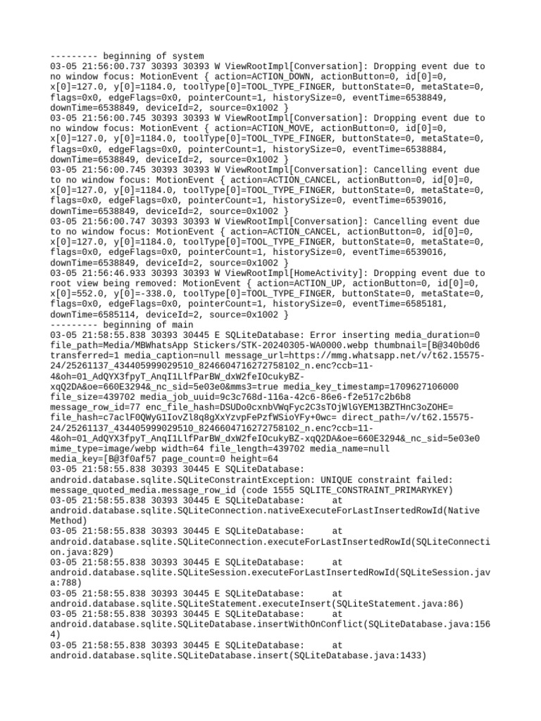 Logcat | PDF | Java (Programming Language) | Computer Programming