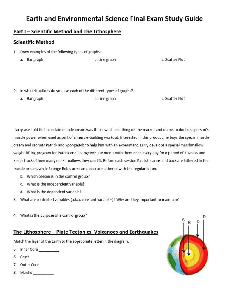 Final Exam Review Packet | PDF | Greenhouse Gas | Plate Tectonics