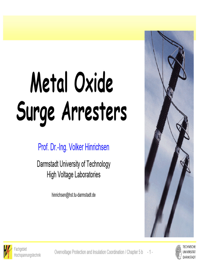 Metal Oxide Surge Arresters Iec 60099 4 1708405677 | PDF | Insulator ...