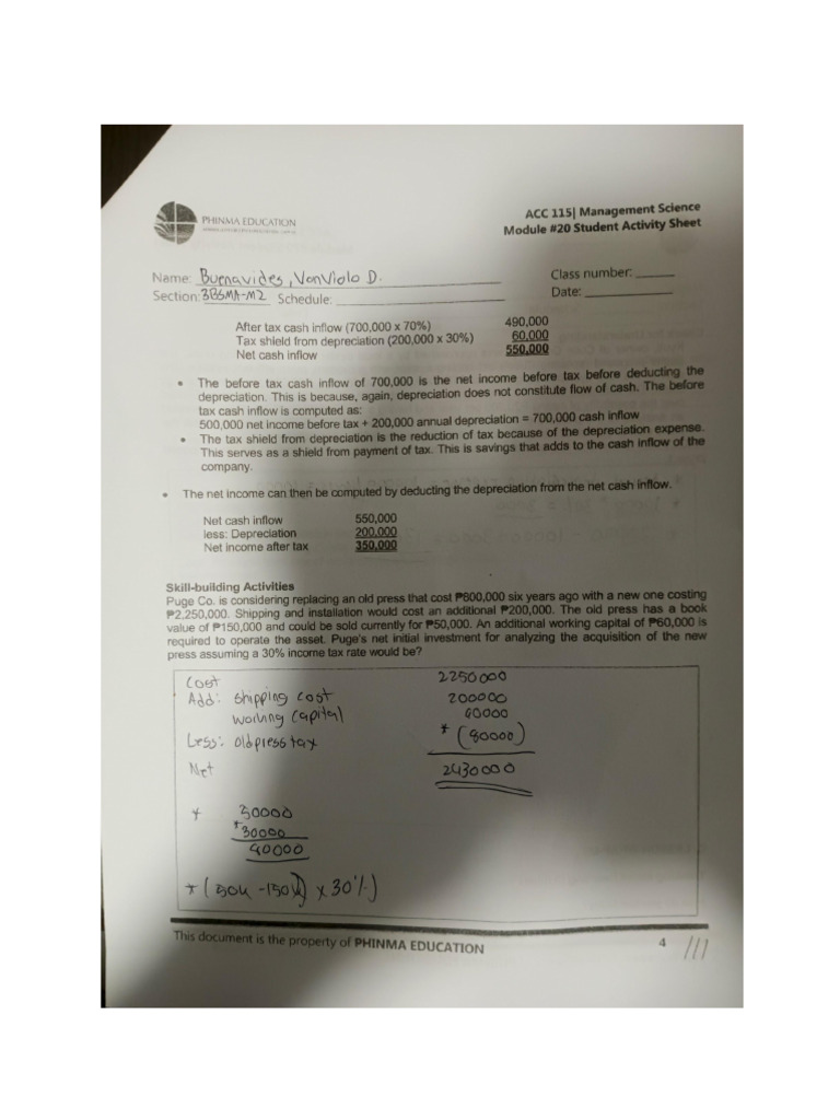 Von Violo Dimayacyac Buenavides - SAS 20 | PDF