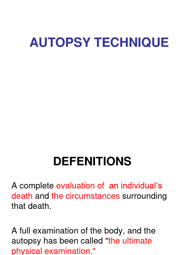 TEKNIK OTOPSI - English Remodeling Teori | PDF | Autopsy | Abdomen