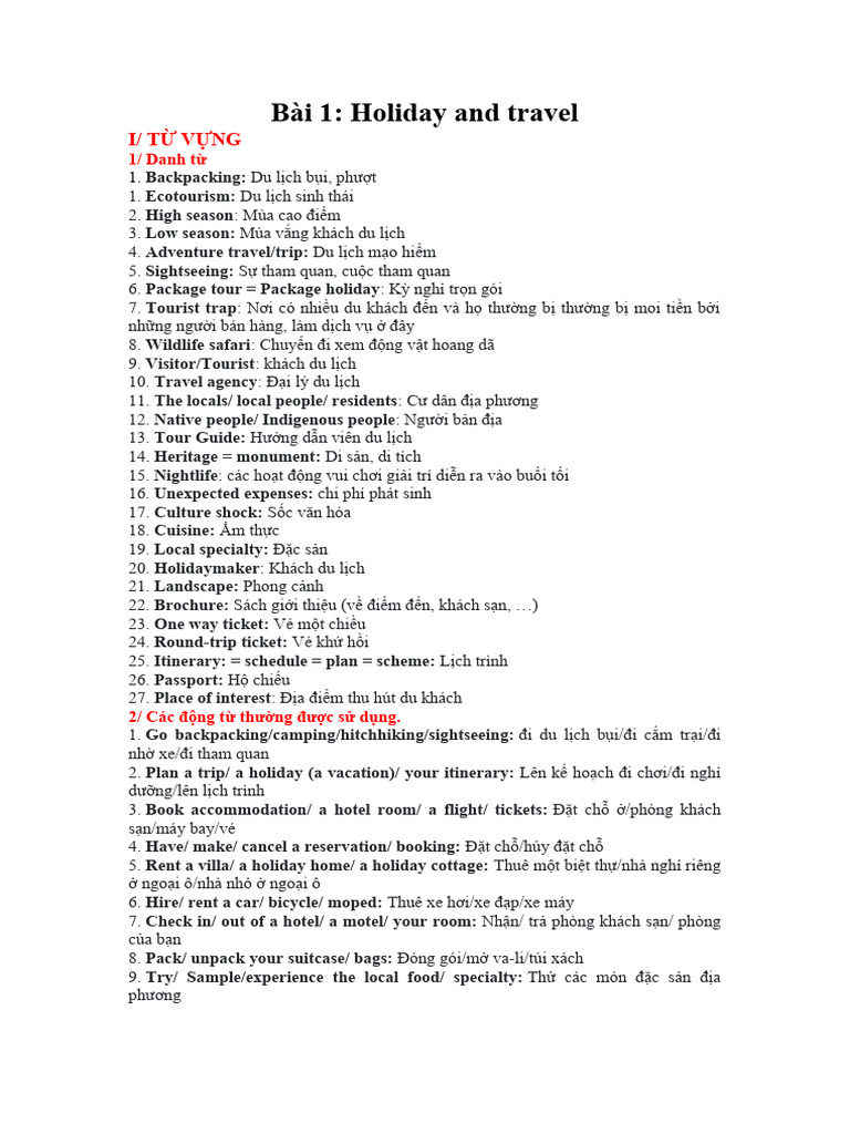 Anh Văn - Bài 1-2-3 | PDF