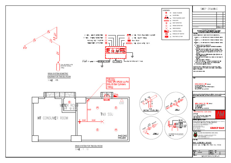 24-FM200 SYSTEM-Layout2 | PDF | Equipment | Manufactured Goods