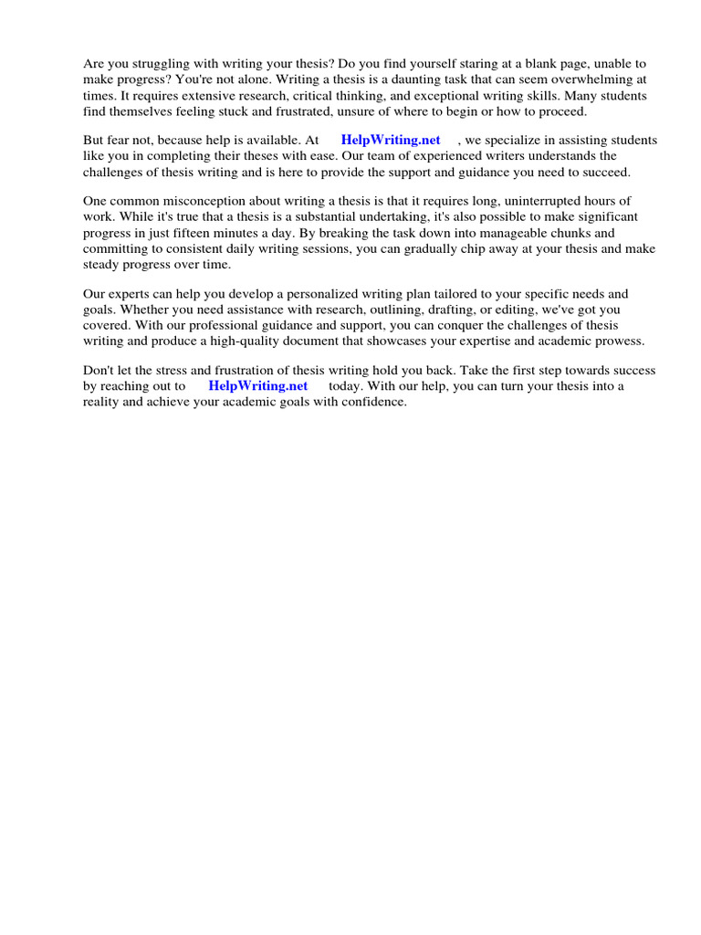 Writing Your Thesis in Fifteen Minutes A Day | PDF | Thesis | Books