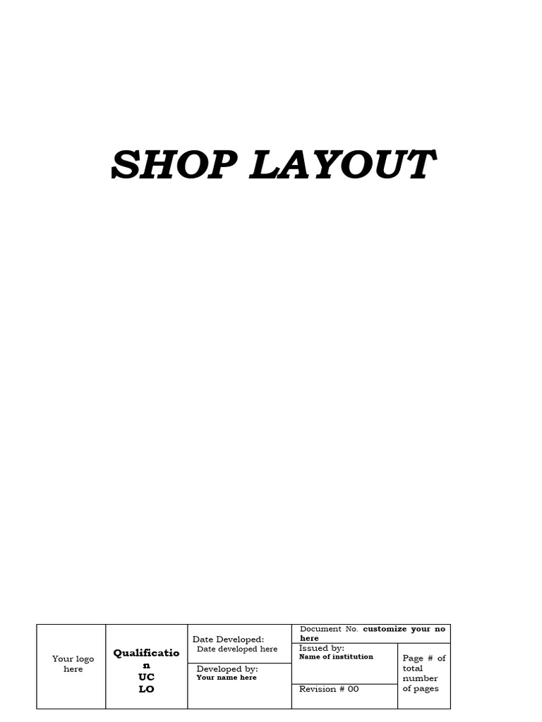 Sample 2 Maintain Training Facilities Pdf