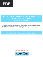 KNA KUMON App Student Manual - (1) Preparing For Kumon Connect | PDF ...