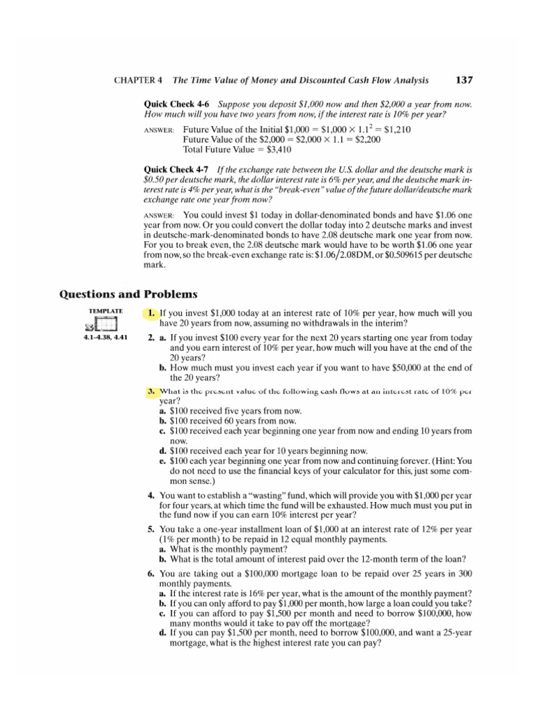 Tutorial - Time Value of Money and Applications (Bodie) | PDF