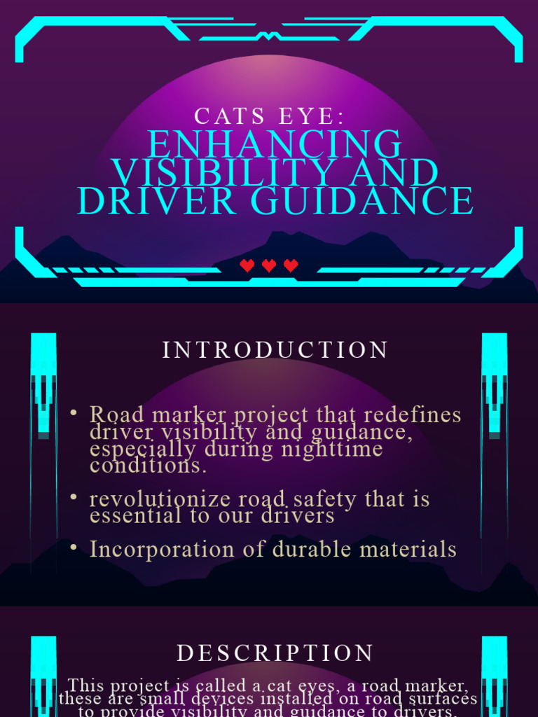 CATSEYE - Enhancing Visibility and Driver Guidance | PDF | Road | Transport