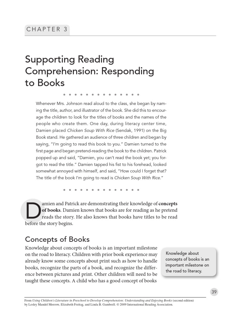 Supporting Reading Comprehension CH 3 | PDF | Reading Comprehension | Thought