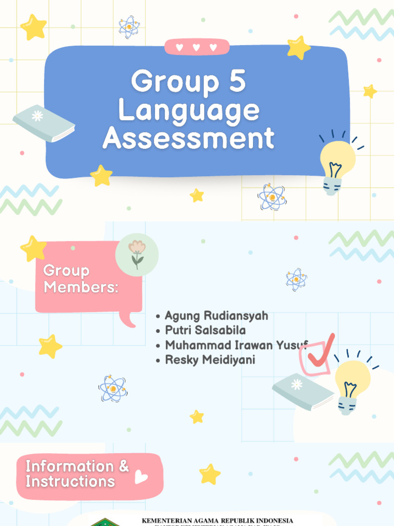Language Assessment Group 5 Presentasi | PDF | Language Arts & Discipline
