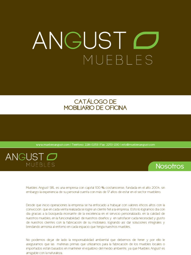 Catalogo Mobiliario Angust para Clientes | PDF | Business | Mueble