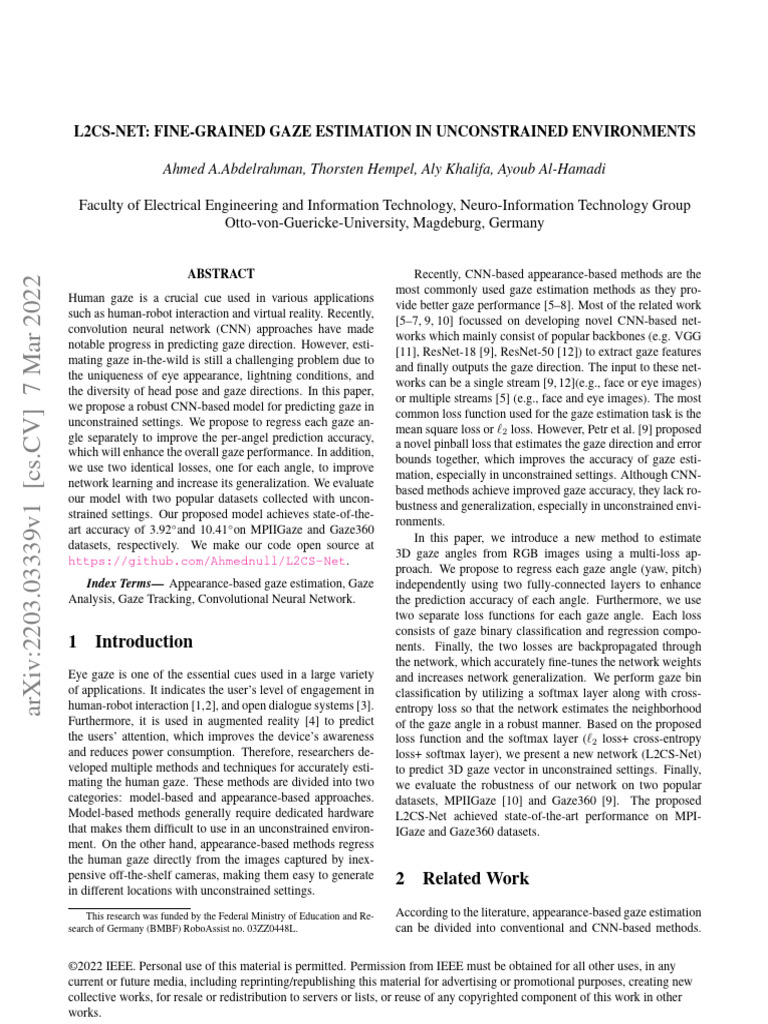 L2CS-Net 2022 | PDF | Applied Mathematics | Statistics L2CS-Net 2022 | PDF | Applied Mathematics | Statistics