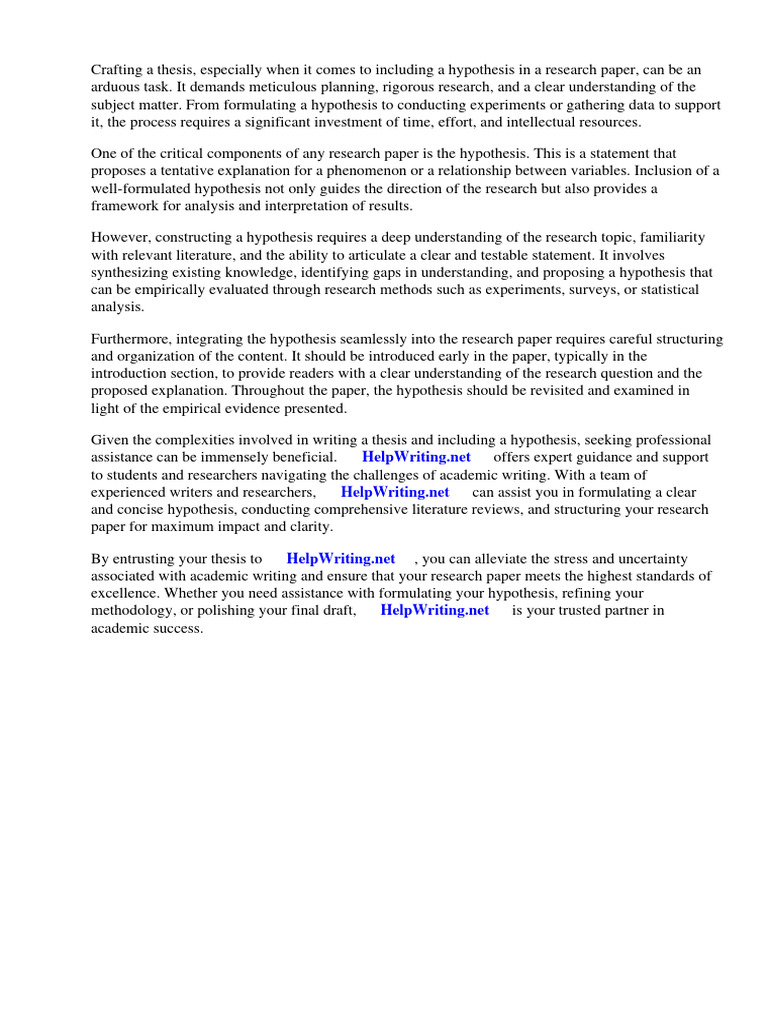 Thesis Writing for Researchers | PDF | Hypothesis | Statistics