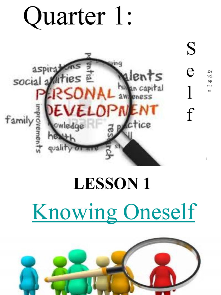 Lesson 1. Knowing Oneself | PDF | Self Concept | Psychological Concepts