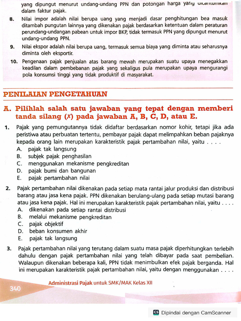 Latihan Soal PSAJ Adjak | PDF