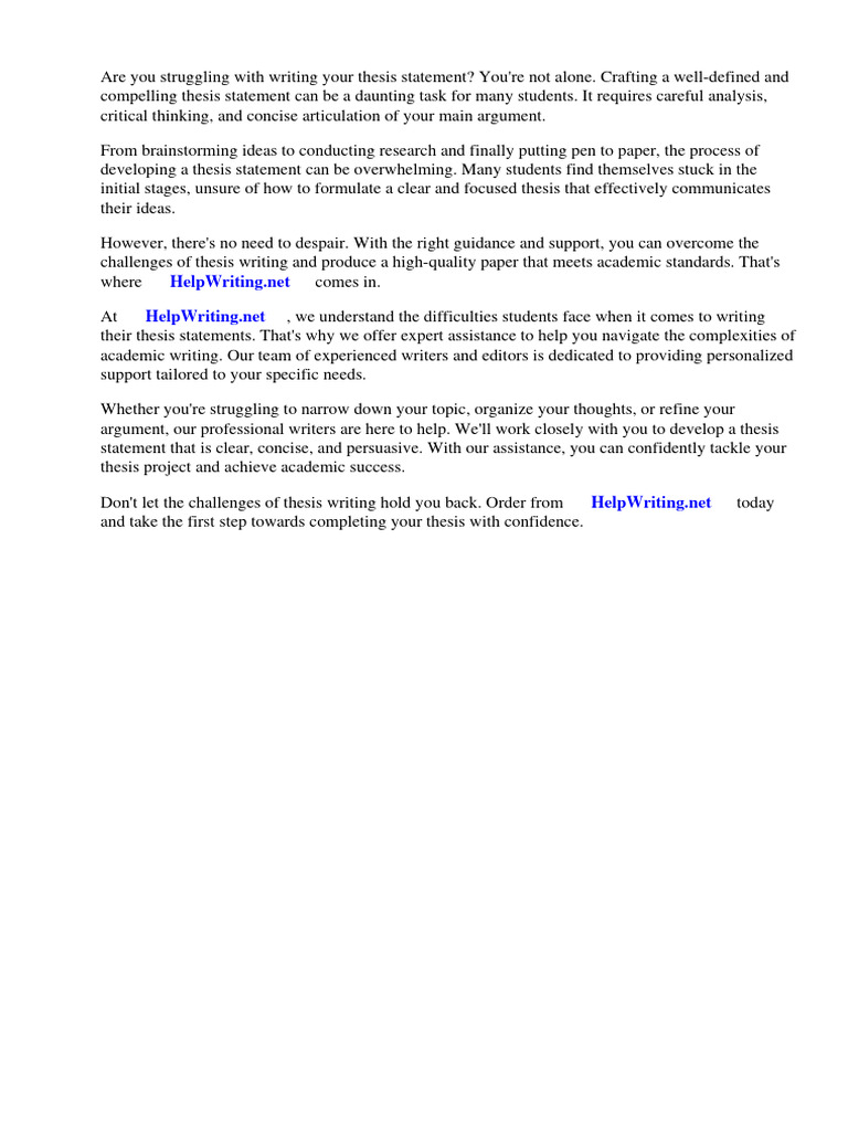 Thesis Statement Practice Worksheet | PDF | Essays | Thesis