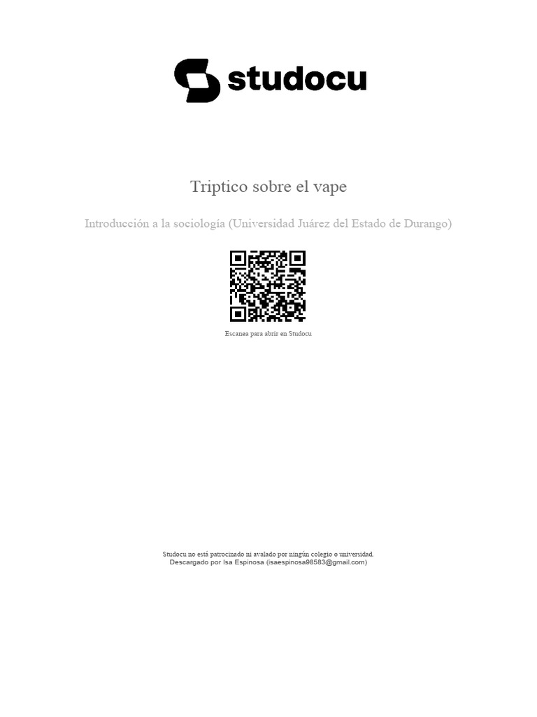 triptico-sobre-el-vape | PDF | Cigarrillo electrónico | Especialidades Medicas