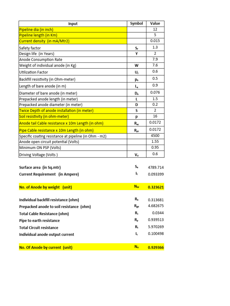 TCP Design Check Calculation | PDF | Volt | Electrical Resistance And ...