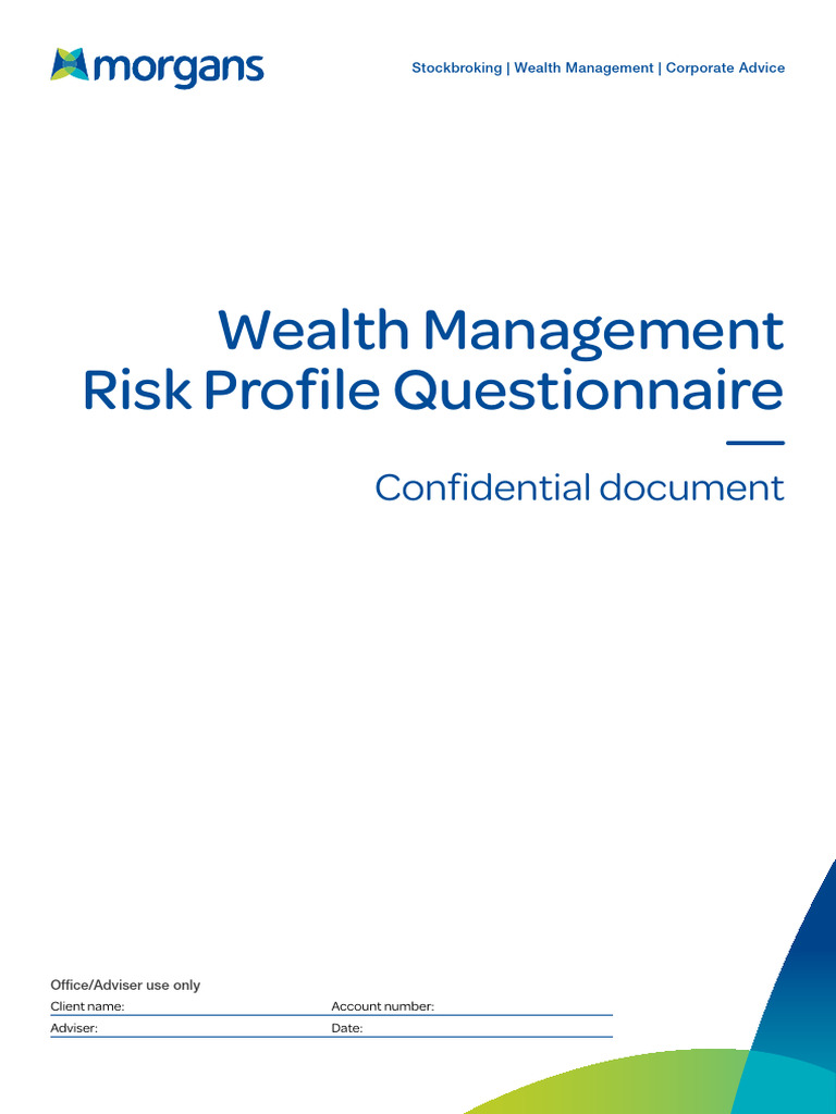 Wealth Management Risk Profile Questionnaire | PDF | Investing | Risk