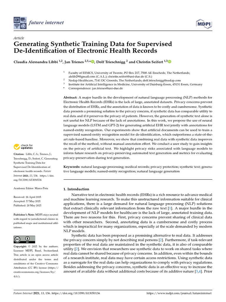 Generating | PDF | Electronic Health Record | Privacy Generating | PDF | Electronic Health Record | Privacy