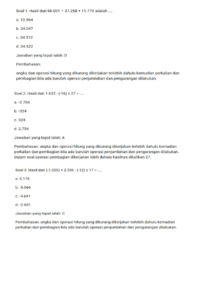 Soal OSN MATEMATIKA 2024' | PDF