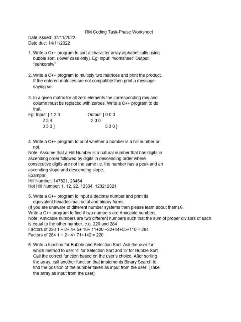 Task 1 | PDF | Matrix (Mathematics) | Numbers