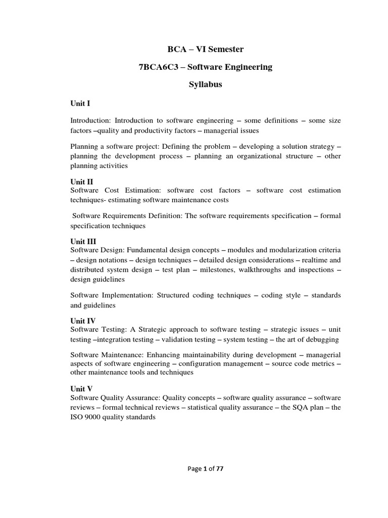 Se - Iii Bca | PDF | Software Development Process | Agile Software ...