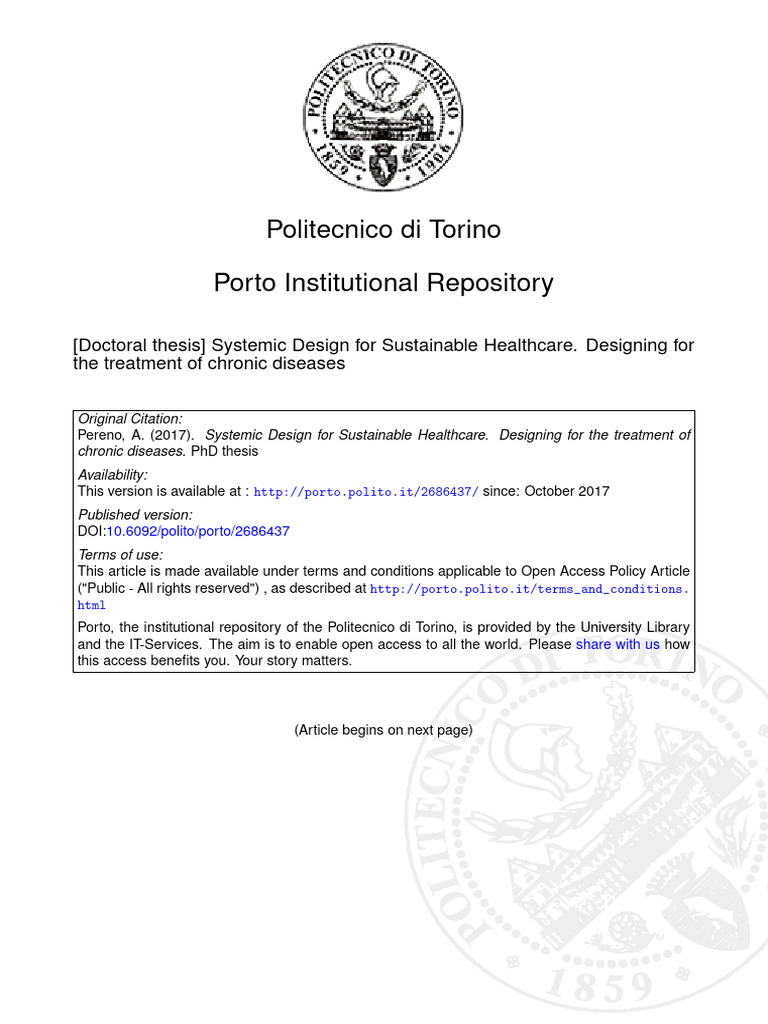 Systemic Design for Sustainable Healthcare | PDF | Sustainability | Health Care